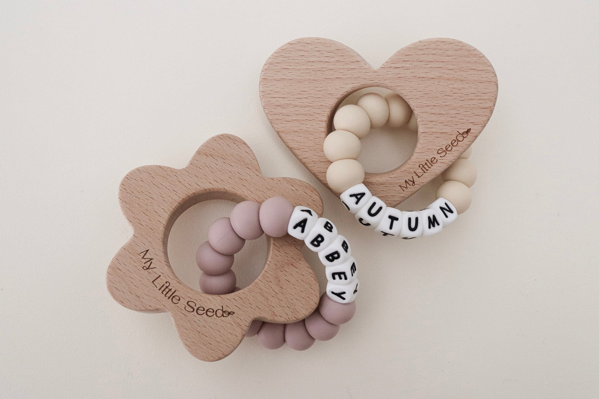 Personalised Teething Rings & Rattles – Mylittleseed